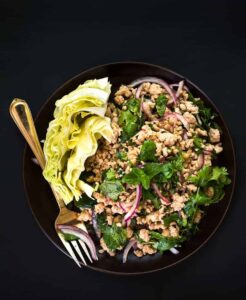 Easy Larb Chicken Recipe - Posh Journal
