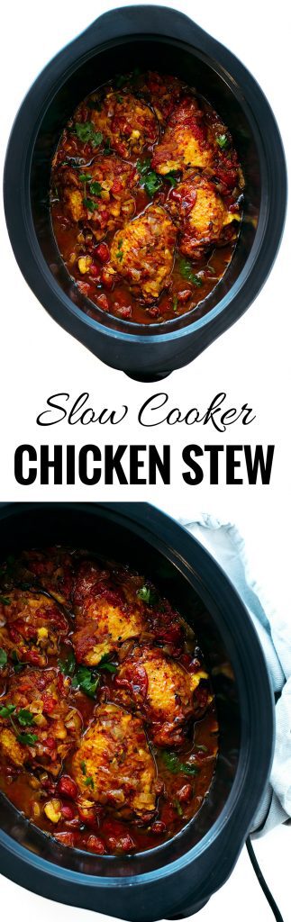 Slow Cooker Chicken Stew - So Flavorful and Tender! - Posh Journal