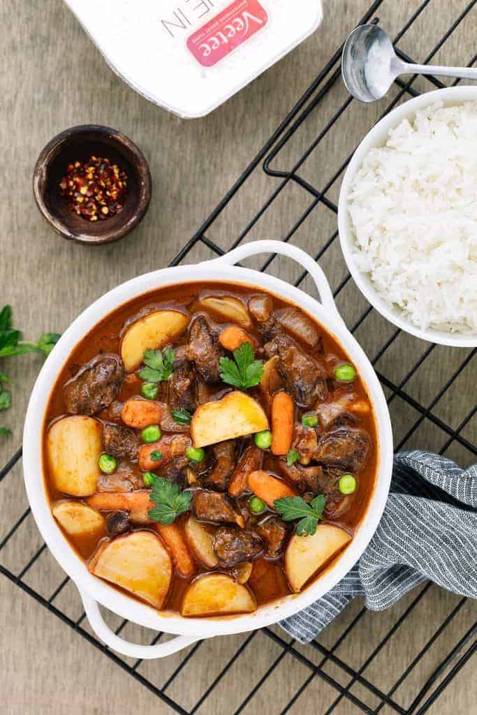 One Pot Beef Stew Slow Cooker Recipe - Posh Journal