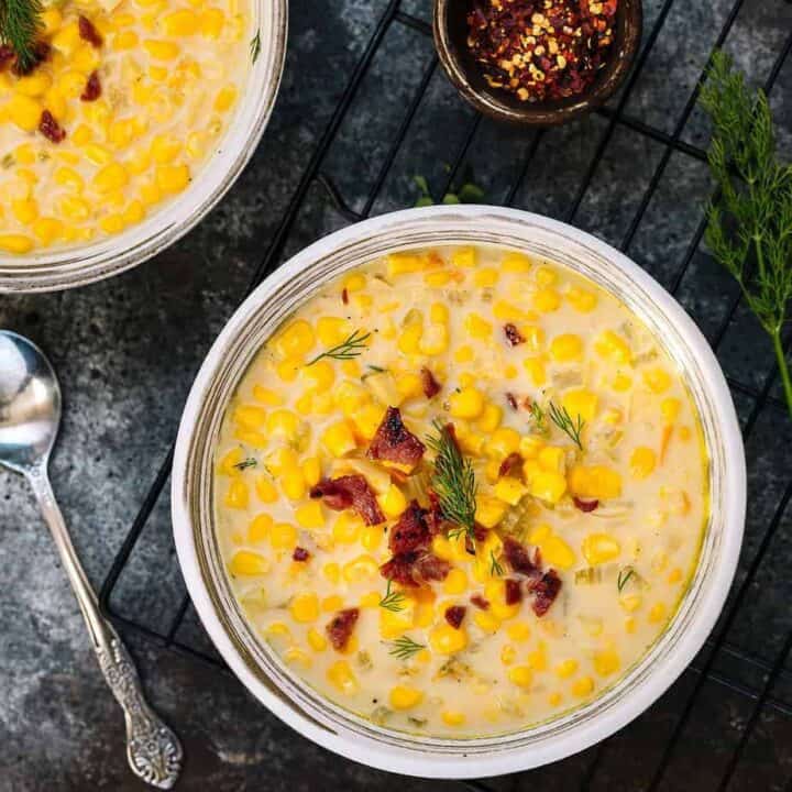 Slow Cooker Creamy Corn Chowder - Posh Journal