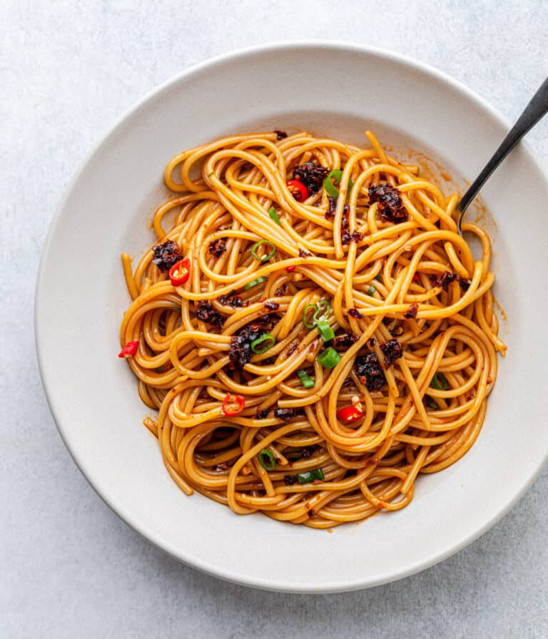 Spicy Sichuan Noodles with Garlic Chili Oil - Posh Journal