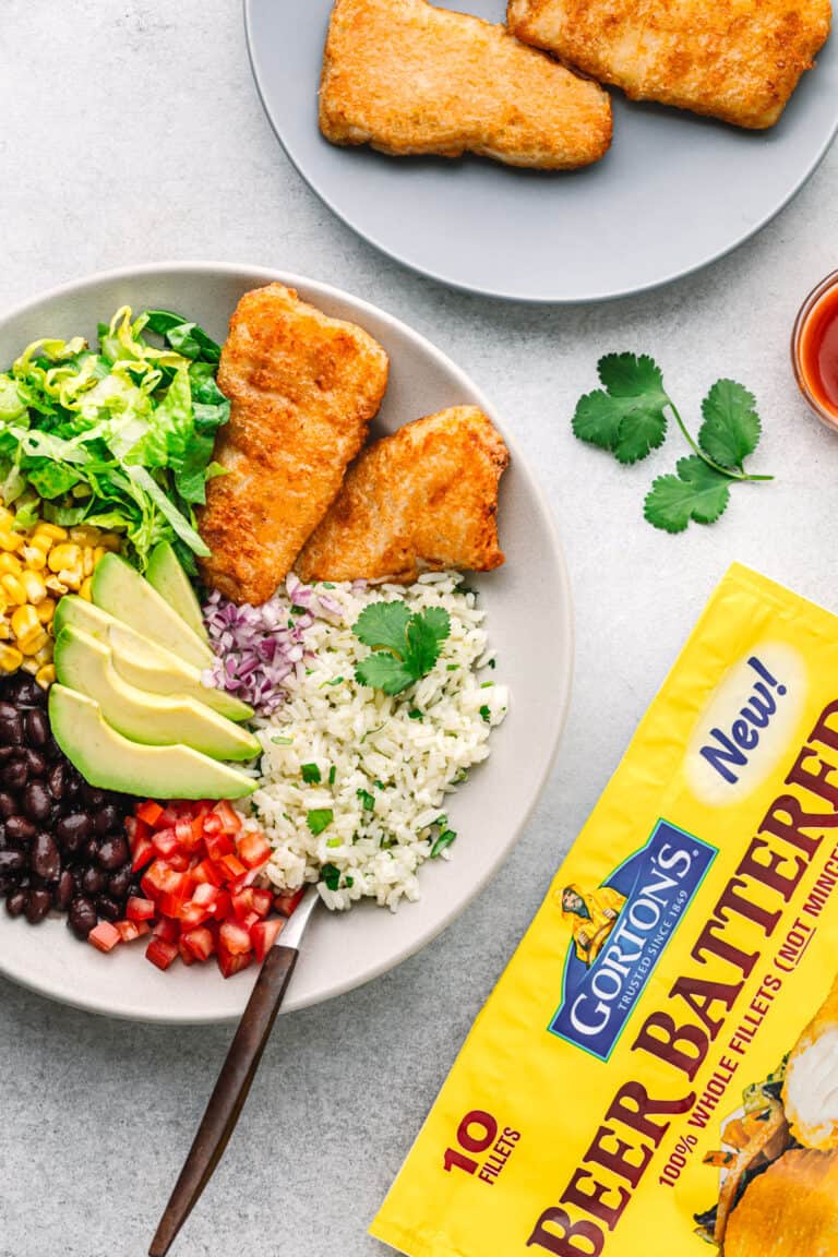 Crispy Fish Taco Bowl - Posh Journal