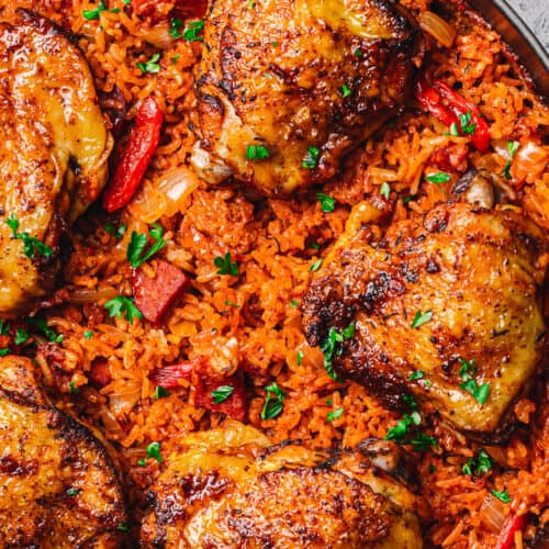 Chicken and Chorizo Rice - Posh Journal