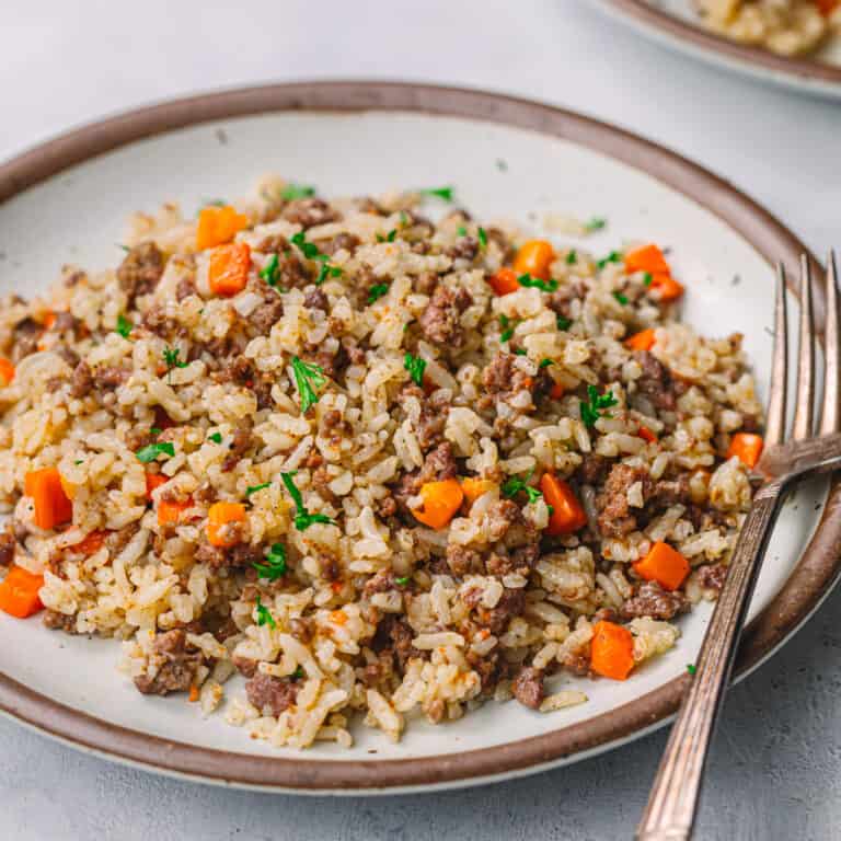 Instant Pot Ground Beef and Rice: An Uzbek Beef Plov-Inspired Dish ...