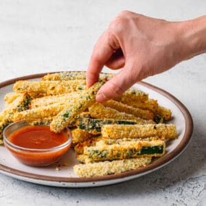 Air Fryer Zucchini Fries - Posh Journal