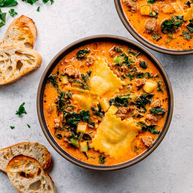 Creamy Ravioli Soup - Posh Journal