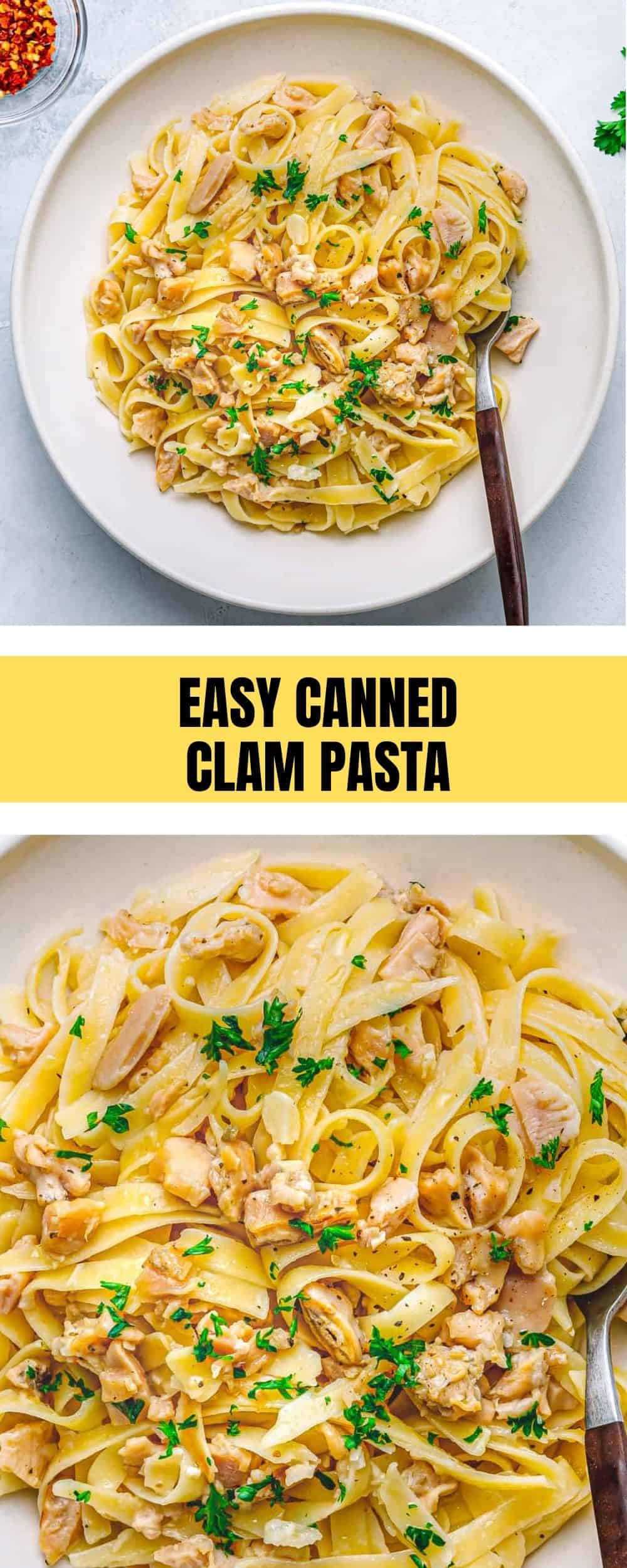 Easy Canned Clam Pasta - Posh Journal