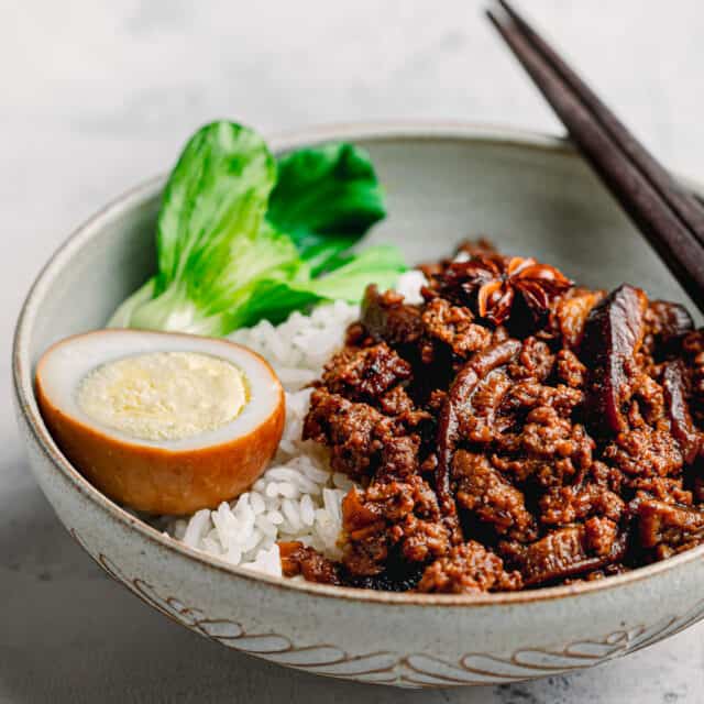 Lu Rou Fan (Taiwanese Braised Pork) - Posh Journal