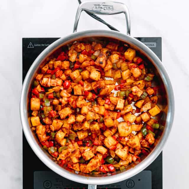 Easy Potato Hash with Bell Pepper and Onion - Posh Journal
