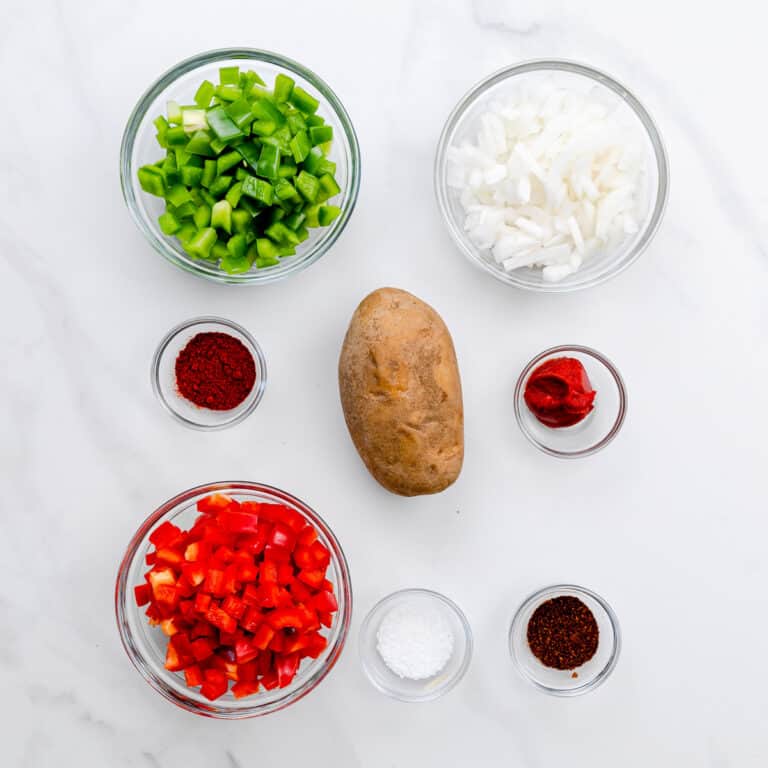 Easy Potato Hash with Bell Pepper and Onion - Posh Journal