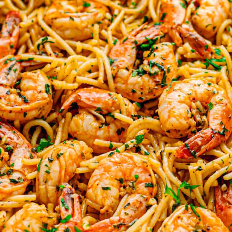 Old Bay Garlic Shrimp Pasta - Posh Journal