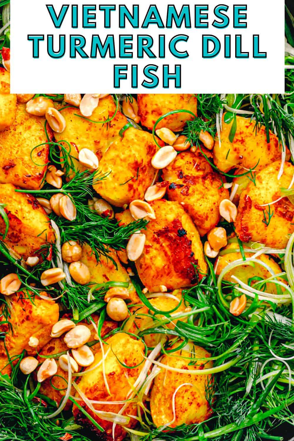 Cha Ca La Vong (Vietnamese Turmeric Fish with Dill) - Posh Journal