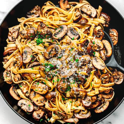 Simple Mushroom Pasta - Posh Journal