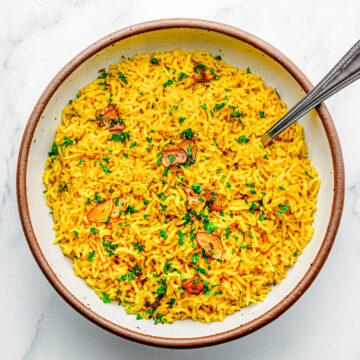 Garlic Turmeric Rice - Posh Journal