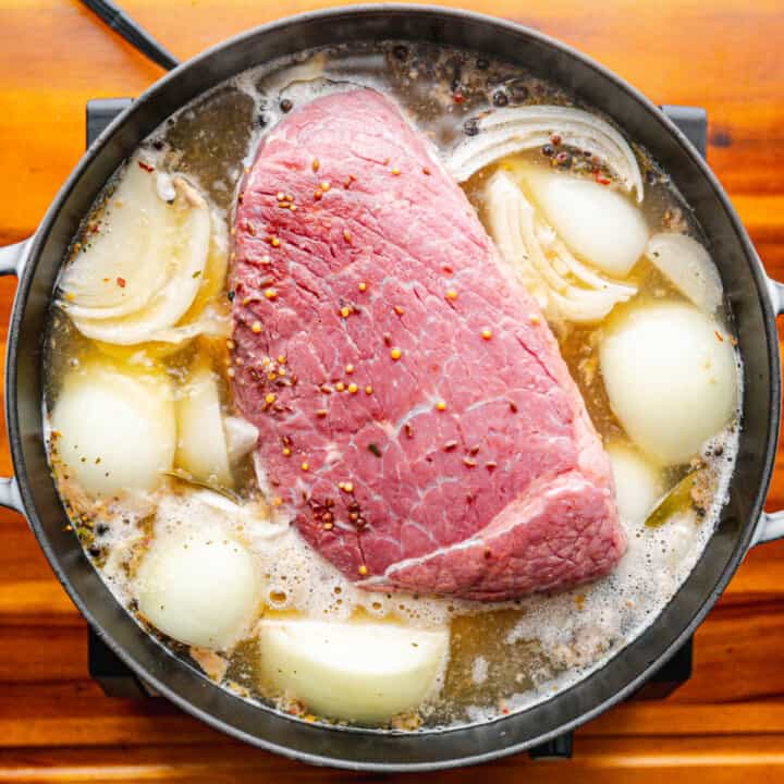 Dutch Oven Corned Beef and Cabbage - Posh Journal