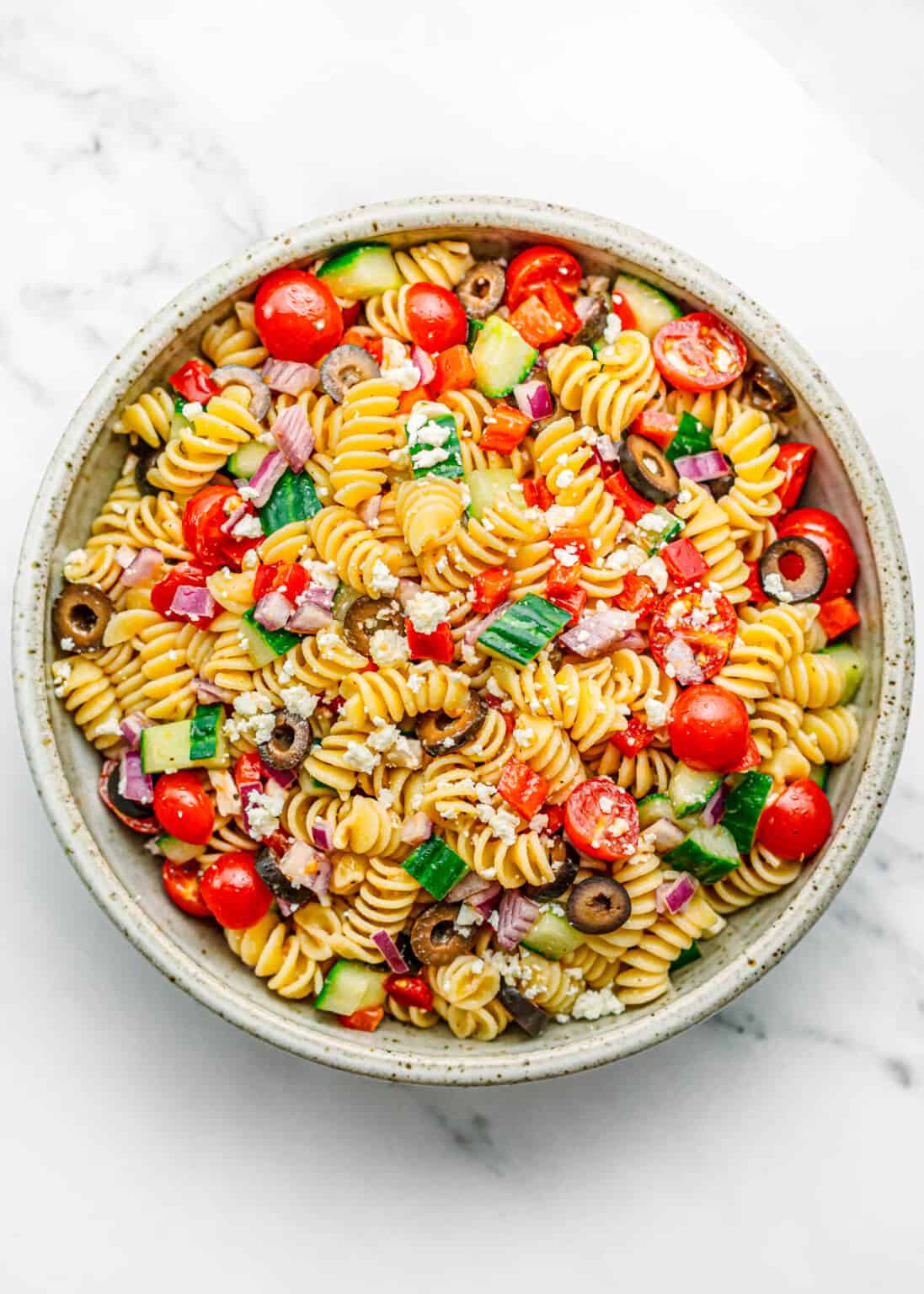 Greek Pasta Salad - Posh Journal