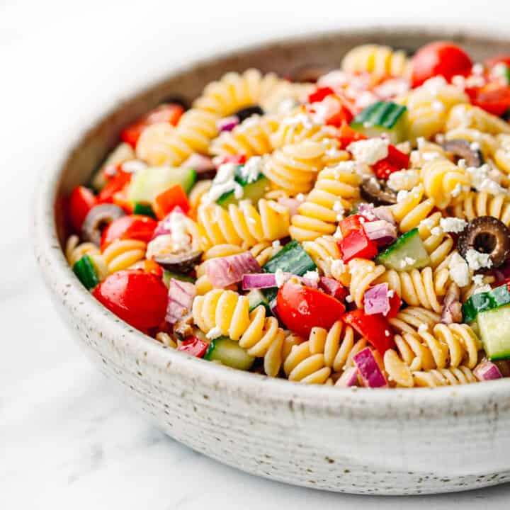 Greek Pasta Salad - Posh Journal