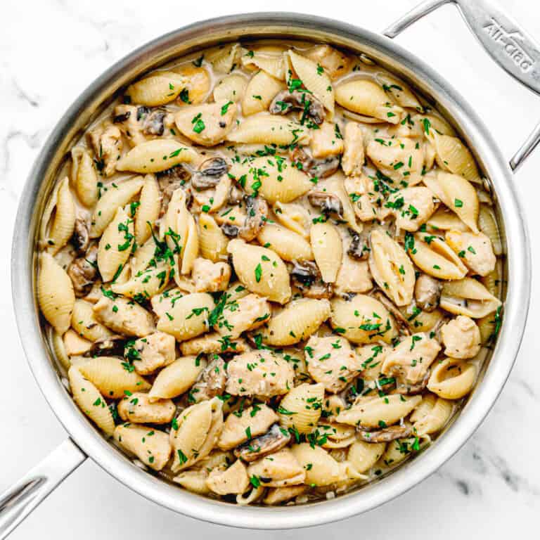 Creamy Chicken and Chorizo Pasta - Posh Journal