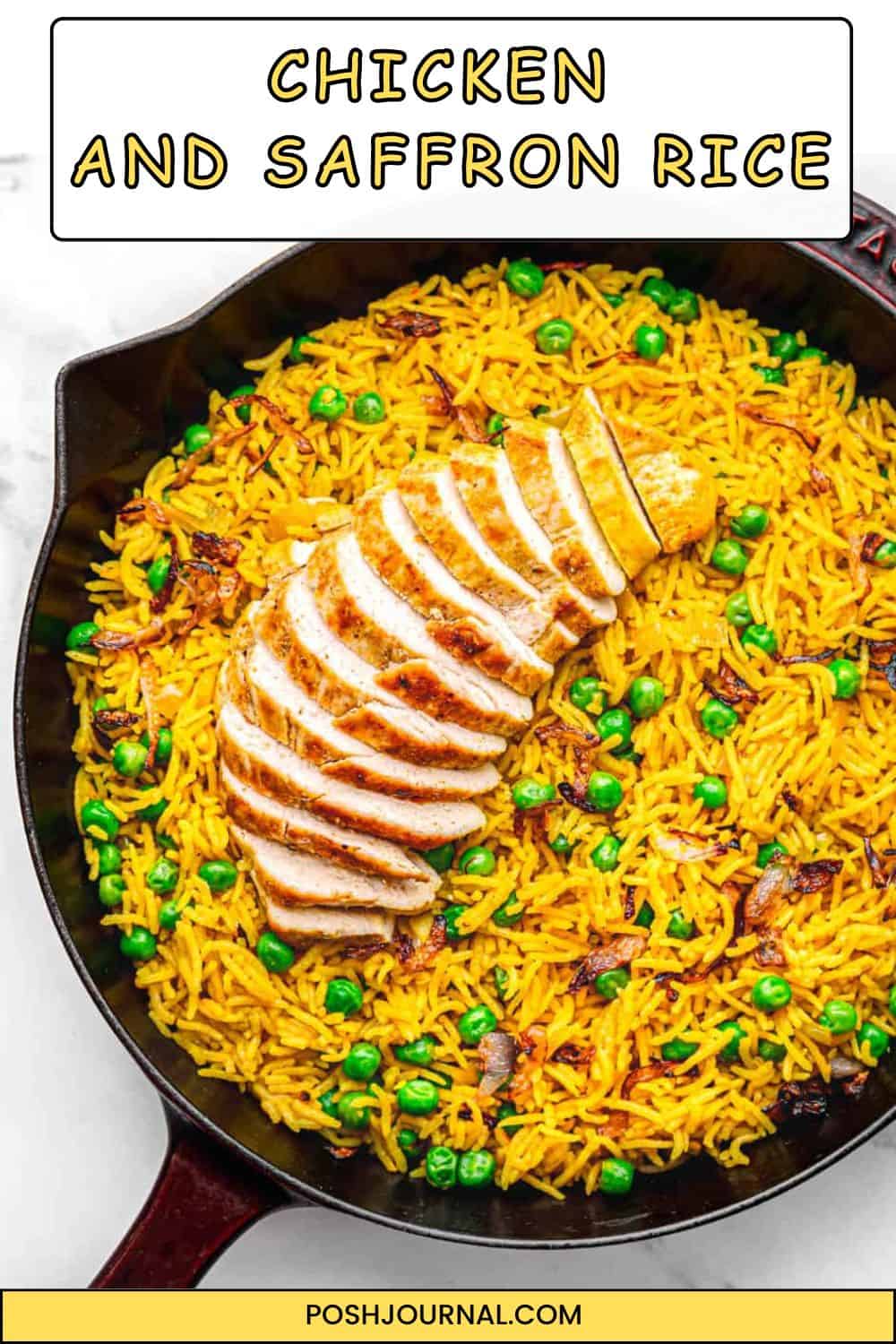 Chicken and Saffron Rice - Posh Journal