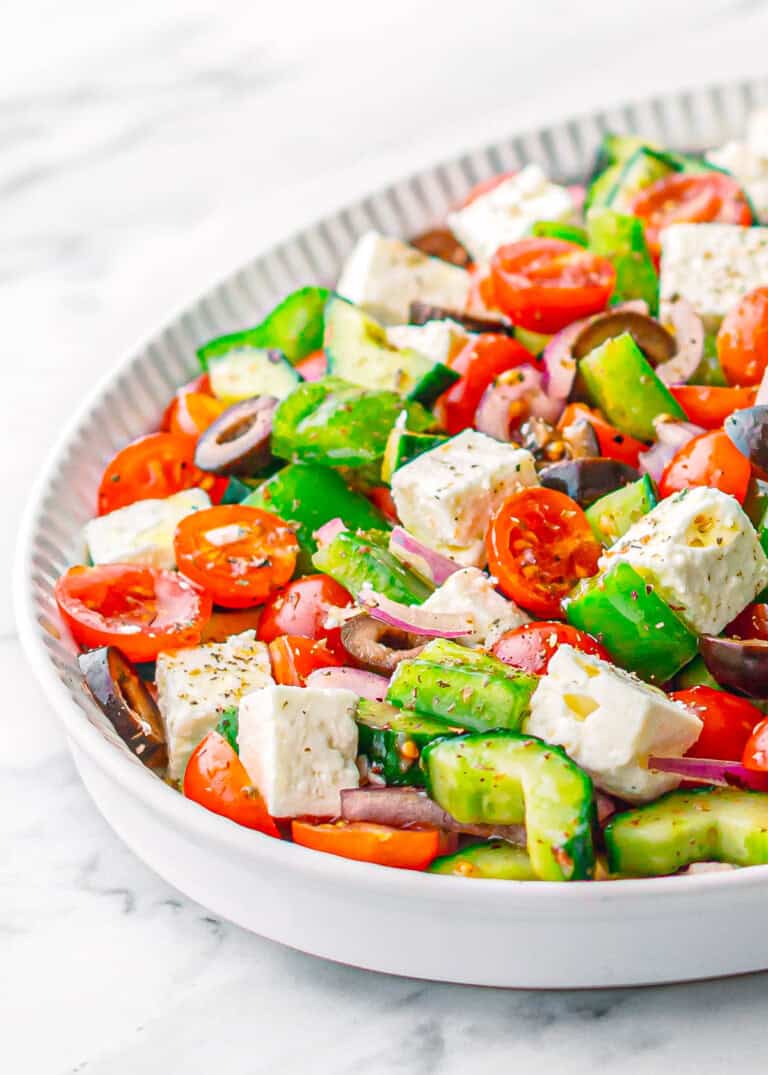 Greek Salad (Horiatiki) - Posh Journal