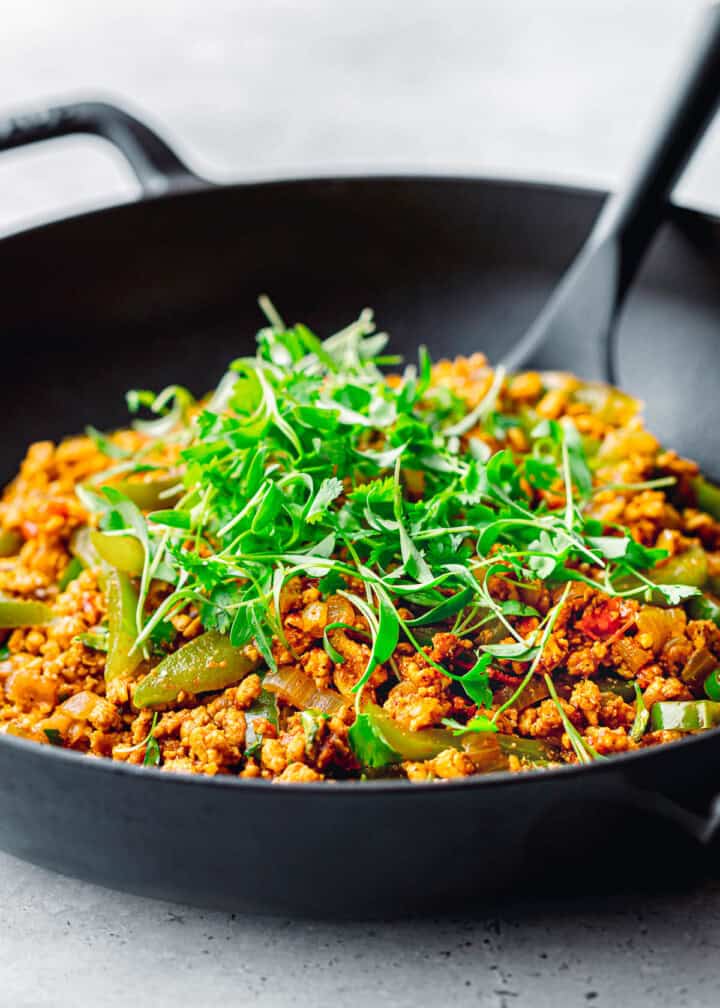 Easy Keema Shimla Mirch Recipe with Ground Chicken - Posh Journal